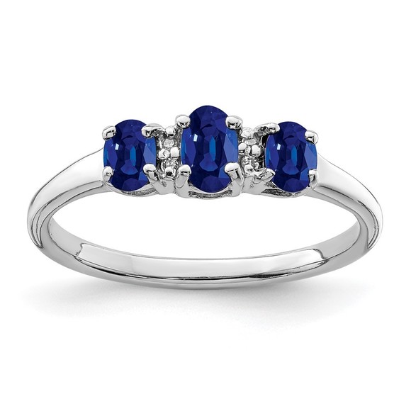 Million Charms | Jewelry | 925 Sterling Silver 3 Oval Sapphire ...